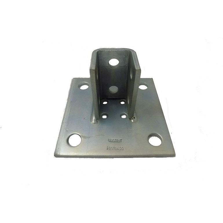 Stainless Steel Square Strut Base 6-Hole Mount | K.L. Jack