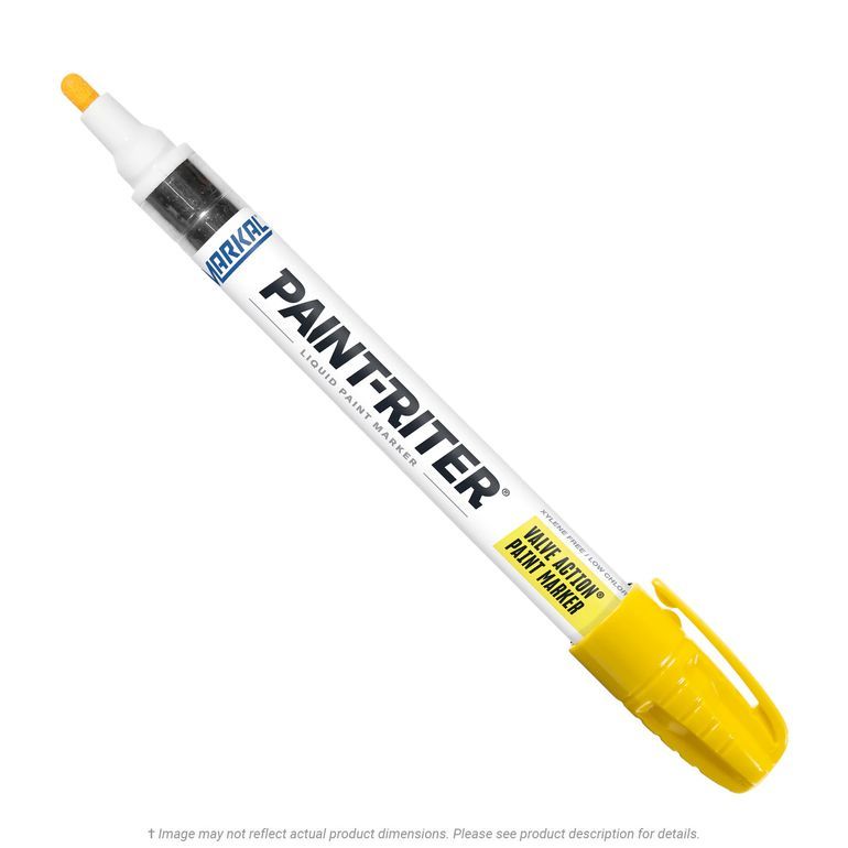Markal 96821 Paint-Riter Valve Action Paint Marker, Yellow | K.L. Jack