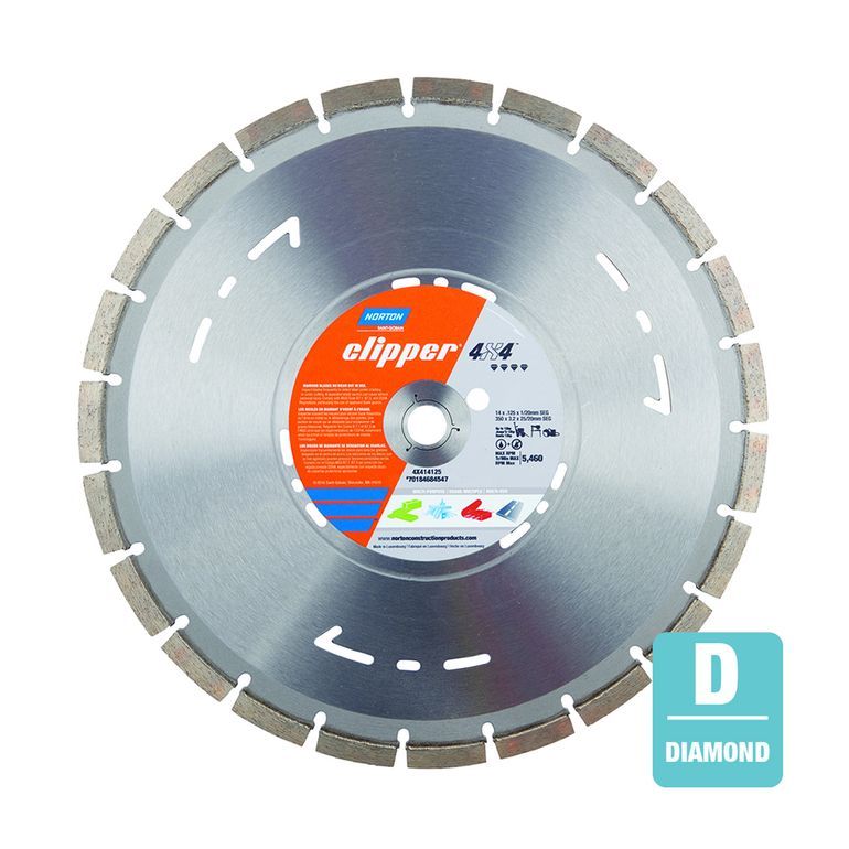 Norton 14" Diamond Blade x 0.125" Thick - 4x4 | K.L. Jack