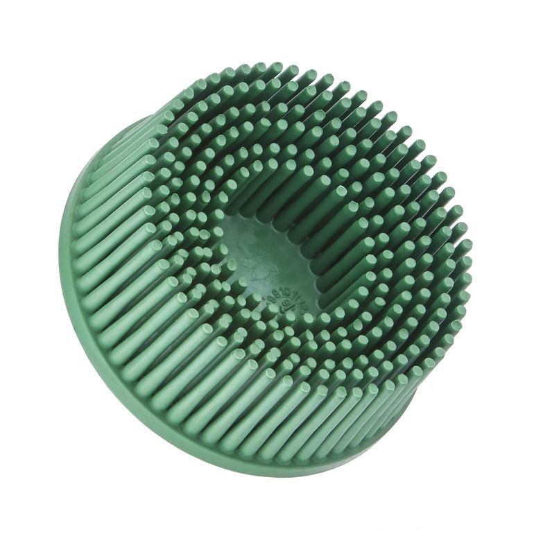 3M 07524, Green Roloc Bristle Disc, 2" x 5/8", 50G Coarse,10 per Box ...