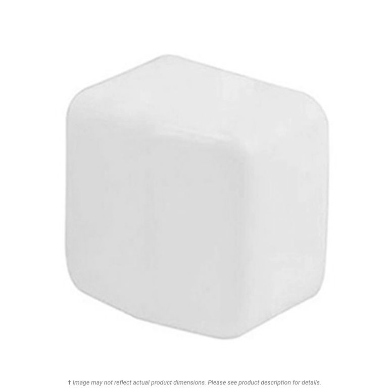 White Plastic End Cap for Shallow Strut 1-5/8" x 13/16" | K.L. Jack