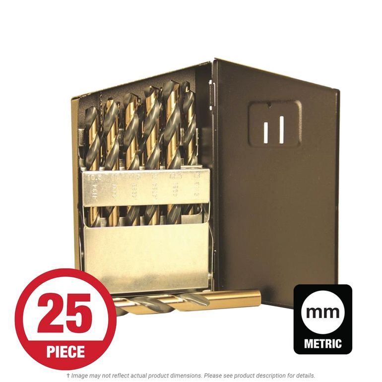 Viking 1.0mm - 13mm #58660 135° Premium Metric Drill Set (25 Piece) | K ...