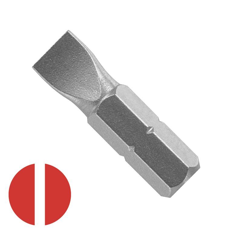 #6-8 x 1" Overall Length Slotted Insert Bit | K.L. Jack