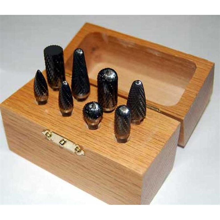 Carbide Burr Set 8-Pieces with Case | K.L. Jack